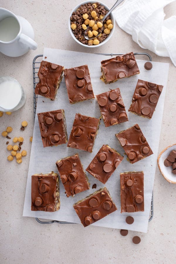 Peanut Butter Cup Rice Krispie Treats