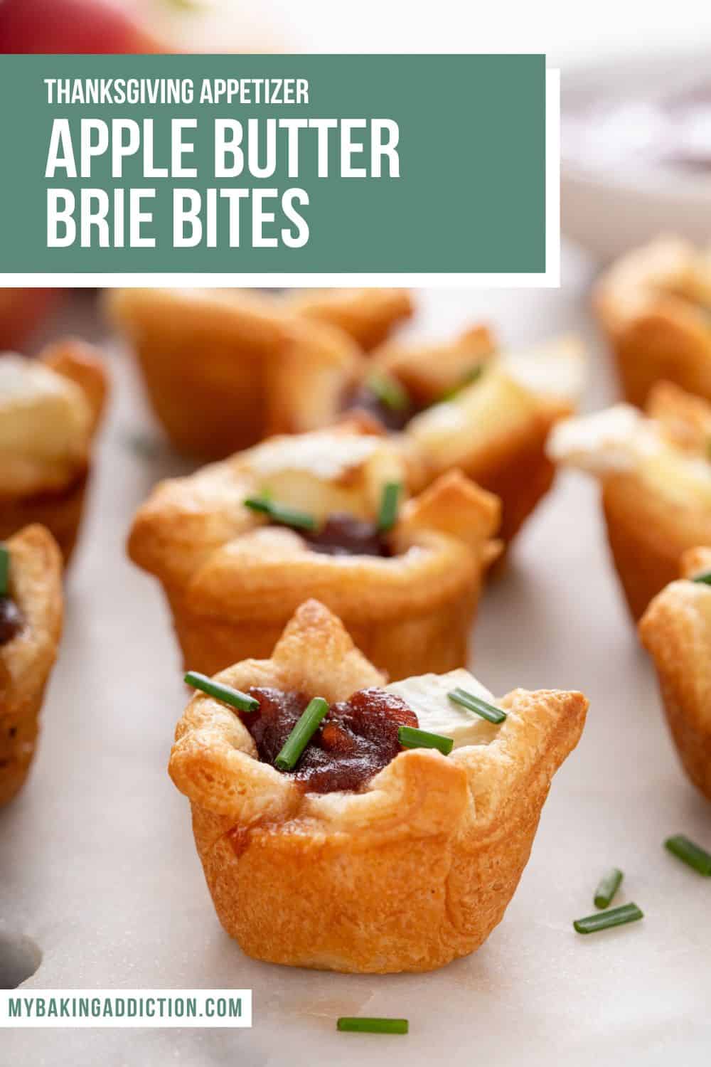 Apple Butter Brie Bites