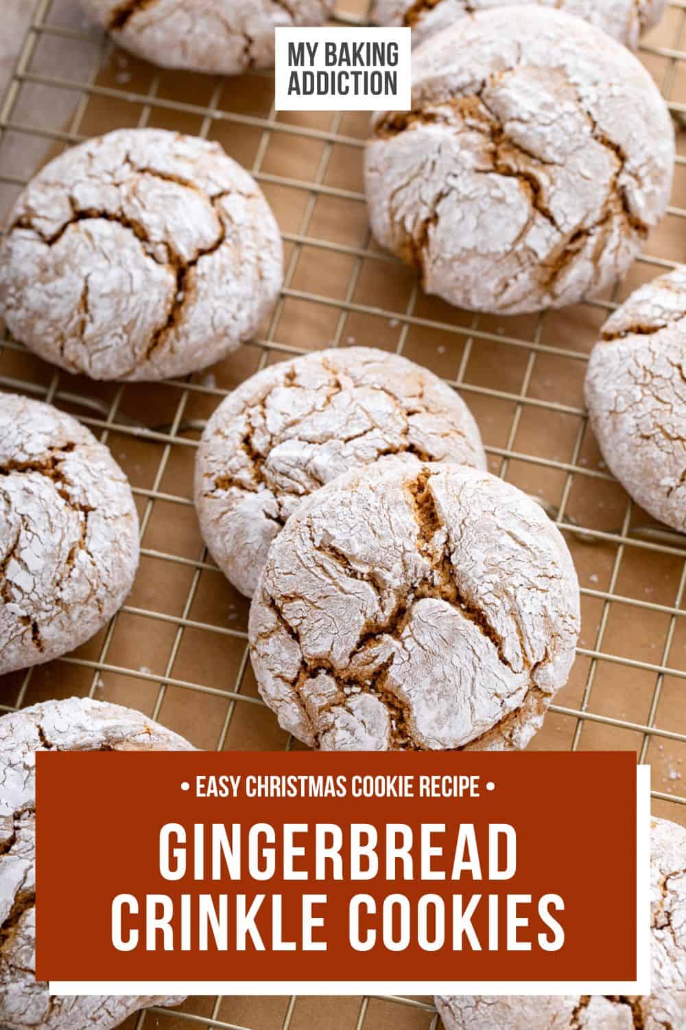 Gingerbread Crinkle Cookies (So easy!) - My Baking Addiction