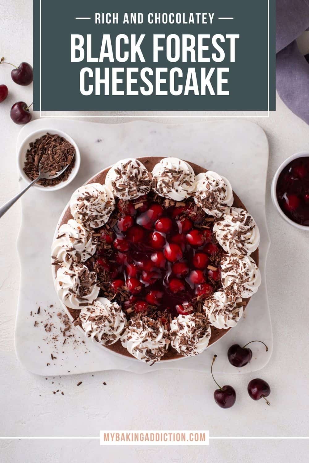 Black Forest Cheesecake - My Baking Addiction