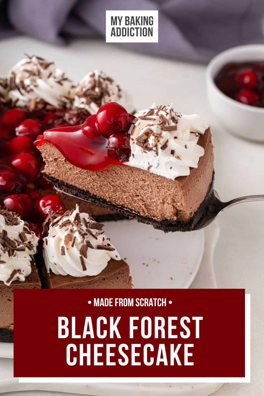 Black Forest Cheesecake - My Baking Addiction