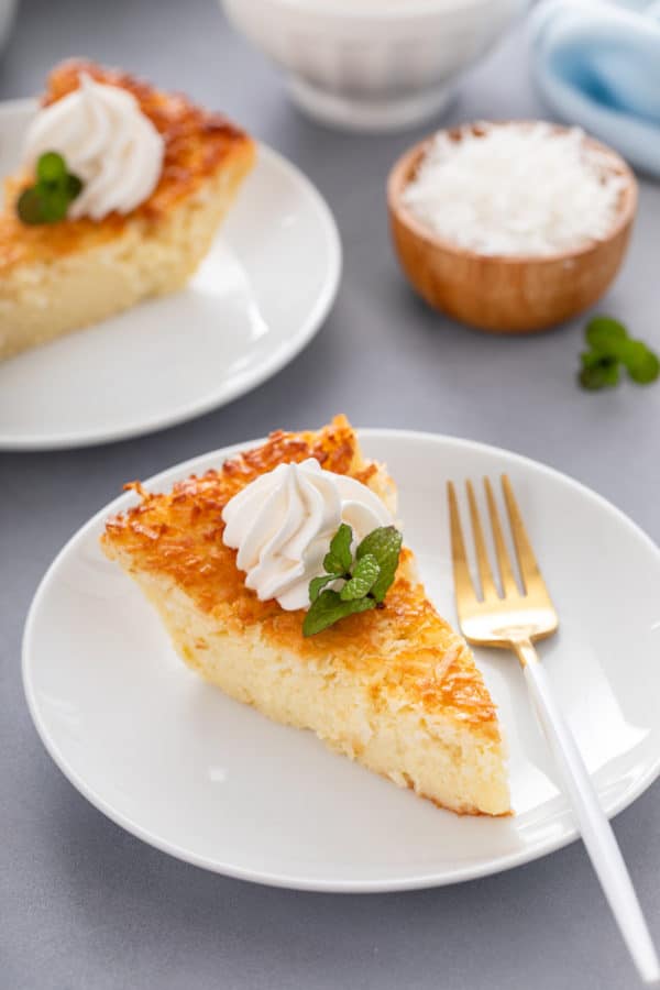 Impossible Coconut Pie - My Baking Addiction