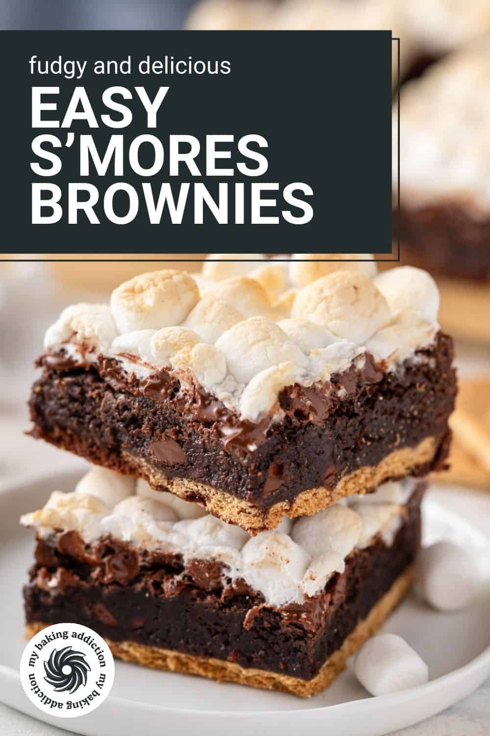 Easy S'mores Brownies - My Baking Addiction