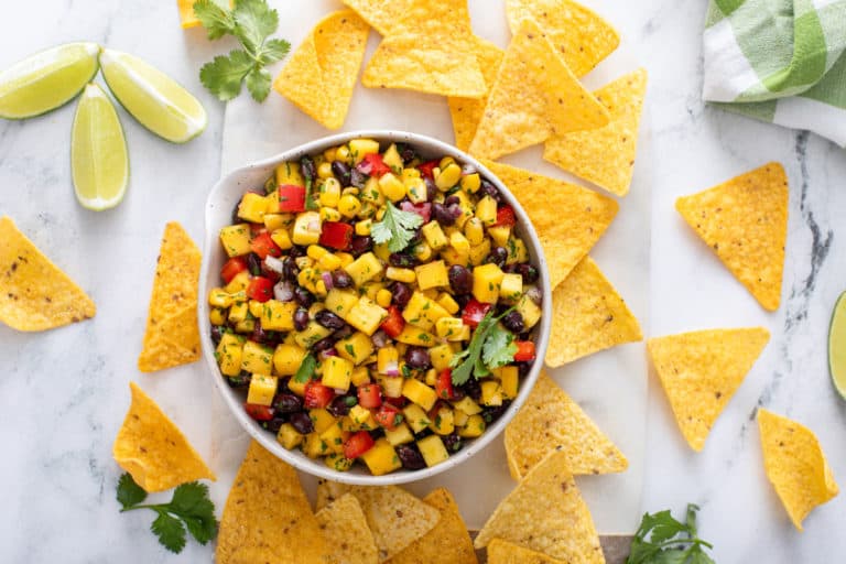 Mango and Black Bean Salsa - My Baking Addiction