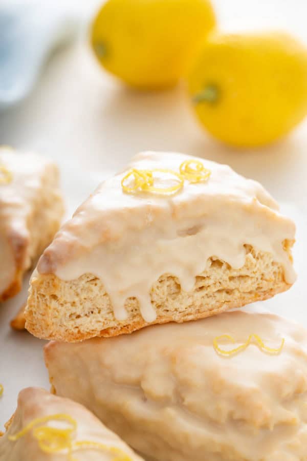 Glazed Lemon Scones - My Baking Addiction