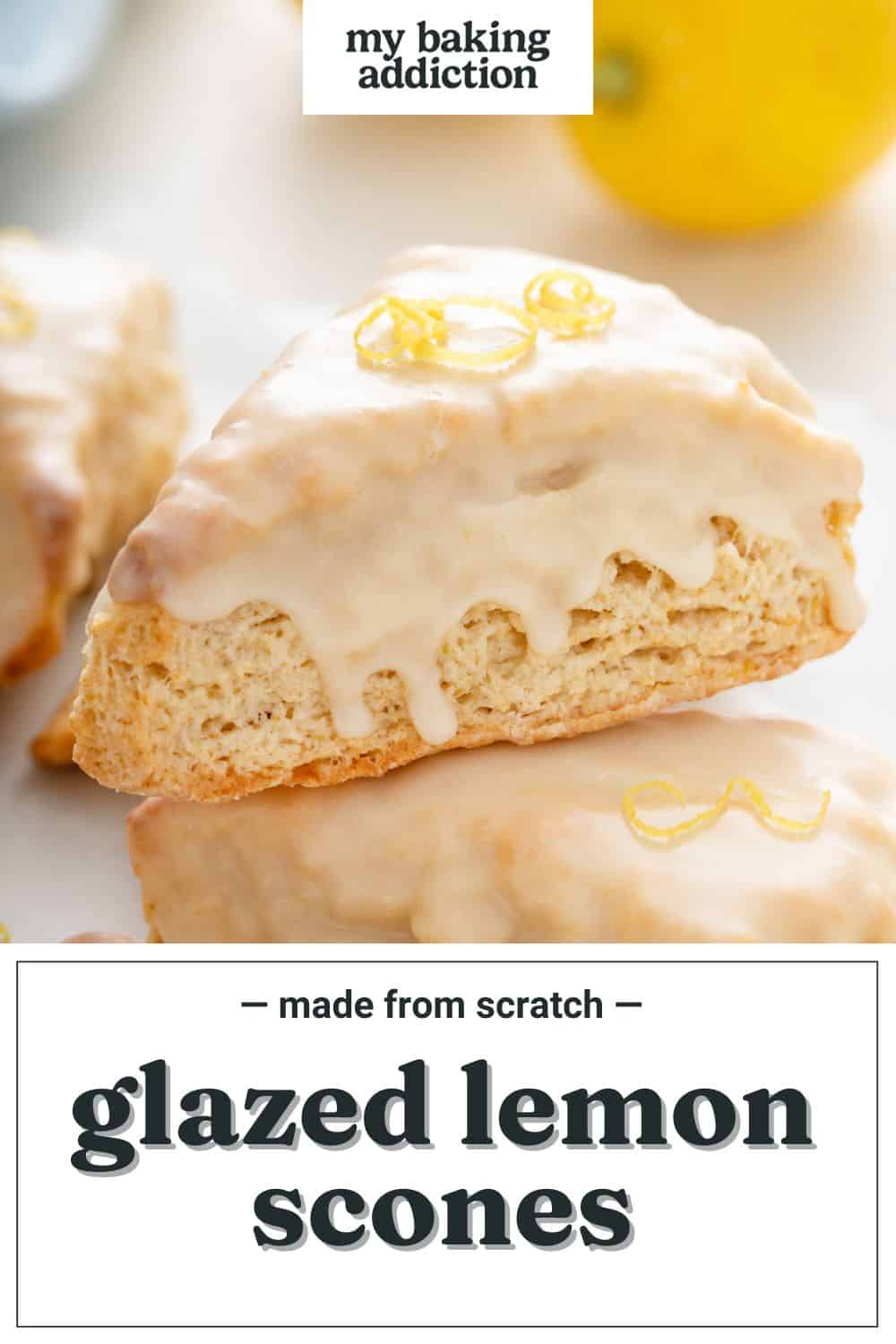 Glazed Lemon Scones - My Baking Addiction