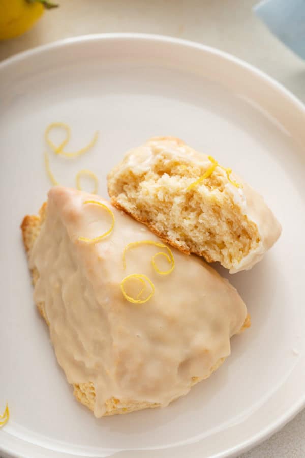 Glazed Lemon Scones - My Baking Addiction