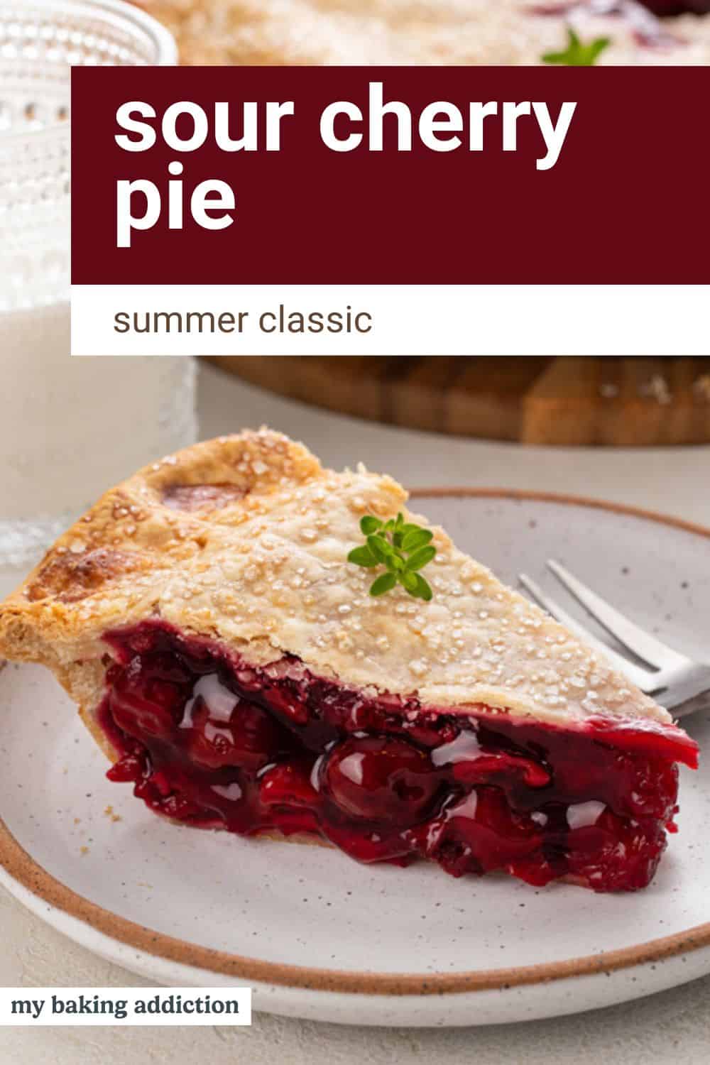 Sour Cherry Pie - My Baking Addiction