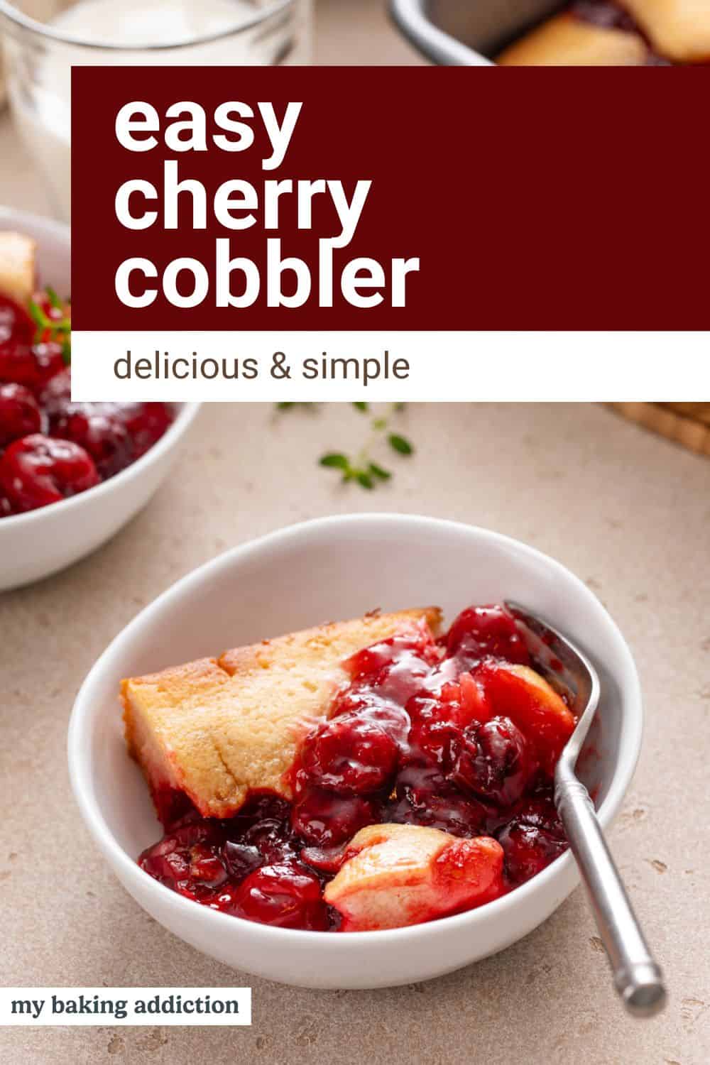 Easy Cherry Cobbler