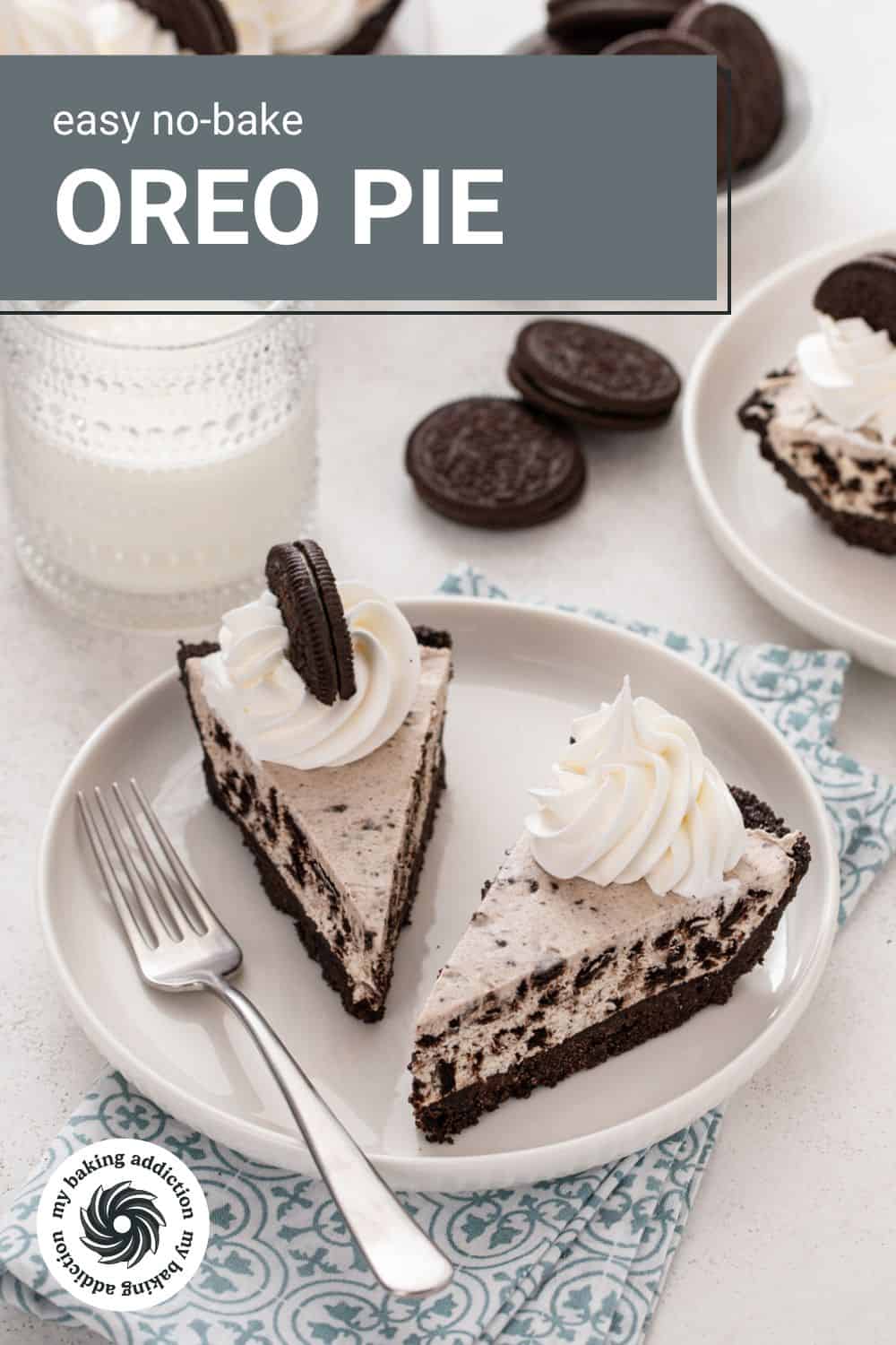 Oreo Pie (No bake!) - My Baking Addiction