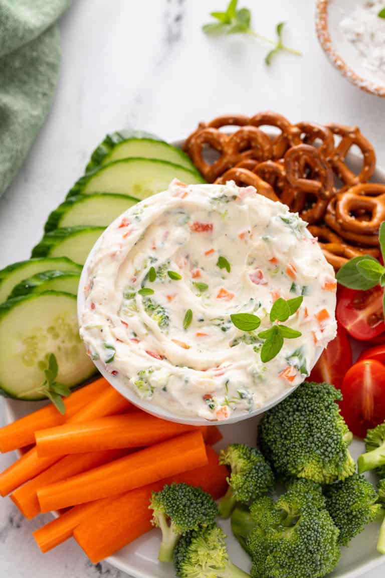 Veggie Cream Cheese - My Baking Addiction