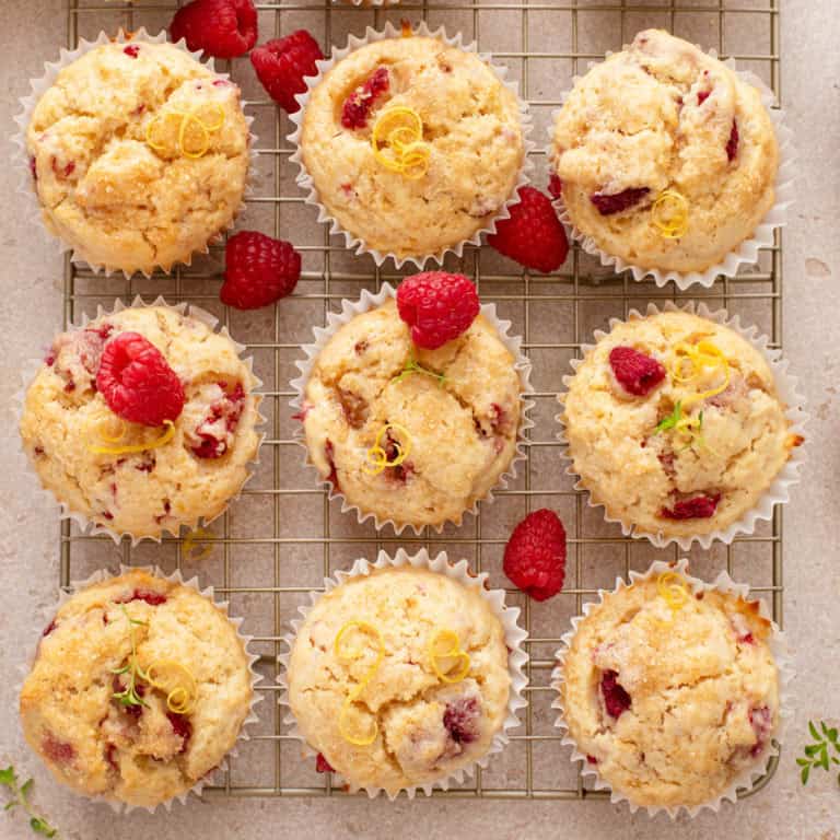 Lemon Raspberry Muffins - My Baking Addiction