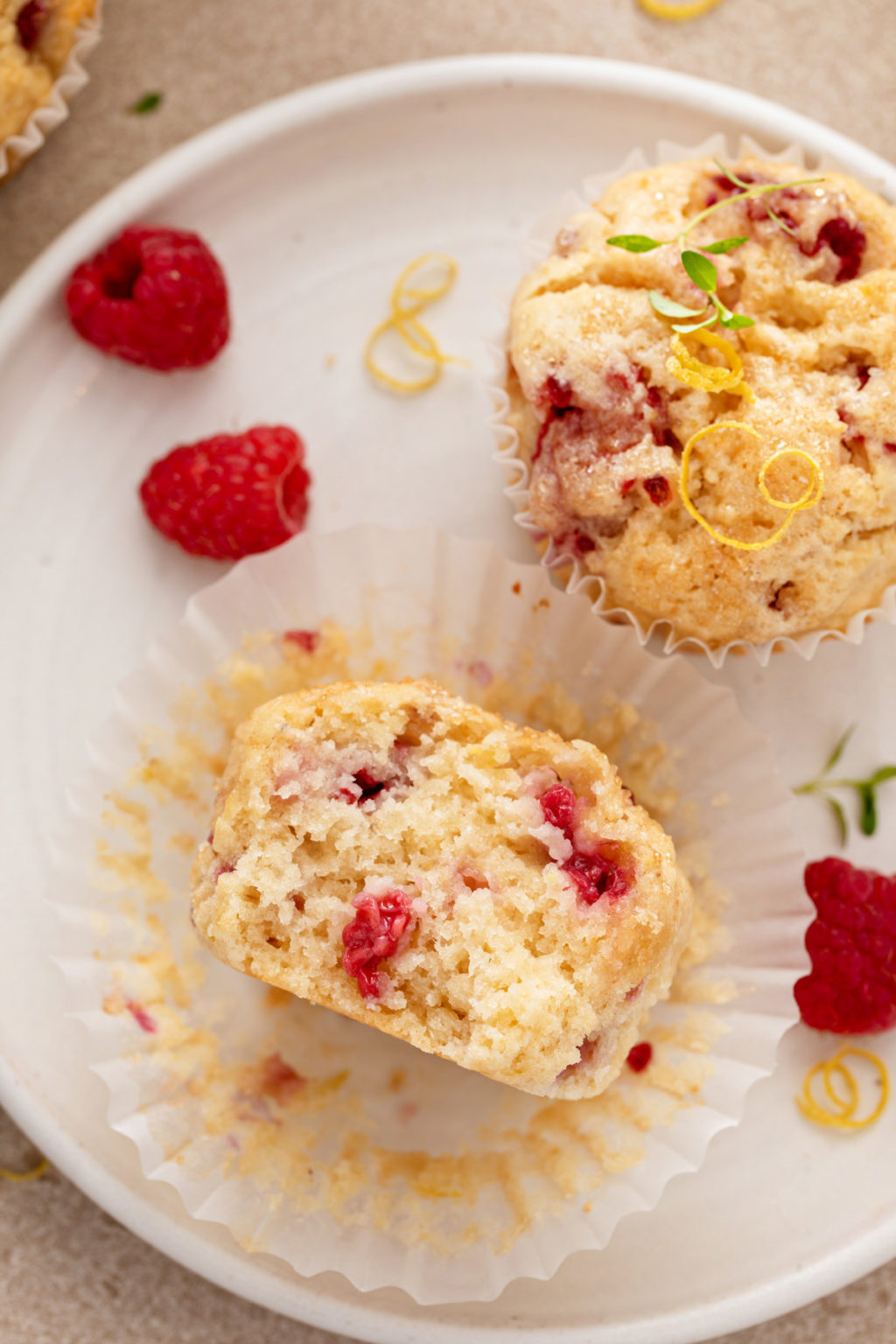 Lemon Raspberry Muffins - My Baking Addiction