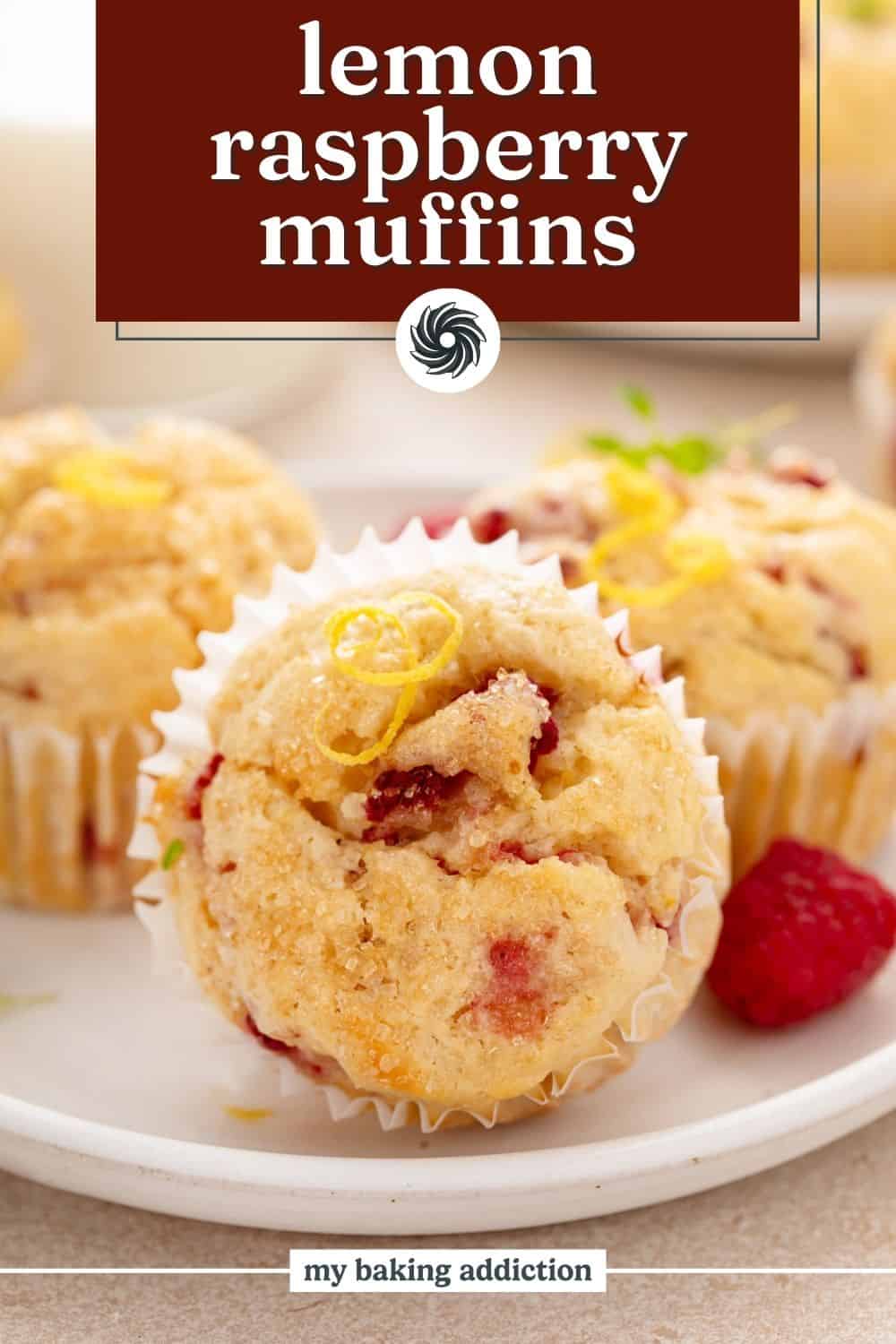 Lemon Raspberry Muffins - My Baking Addiction