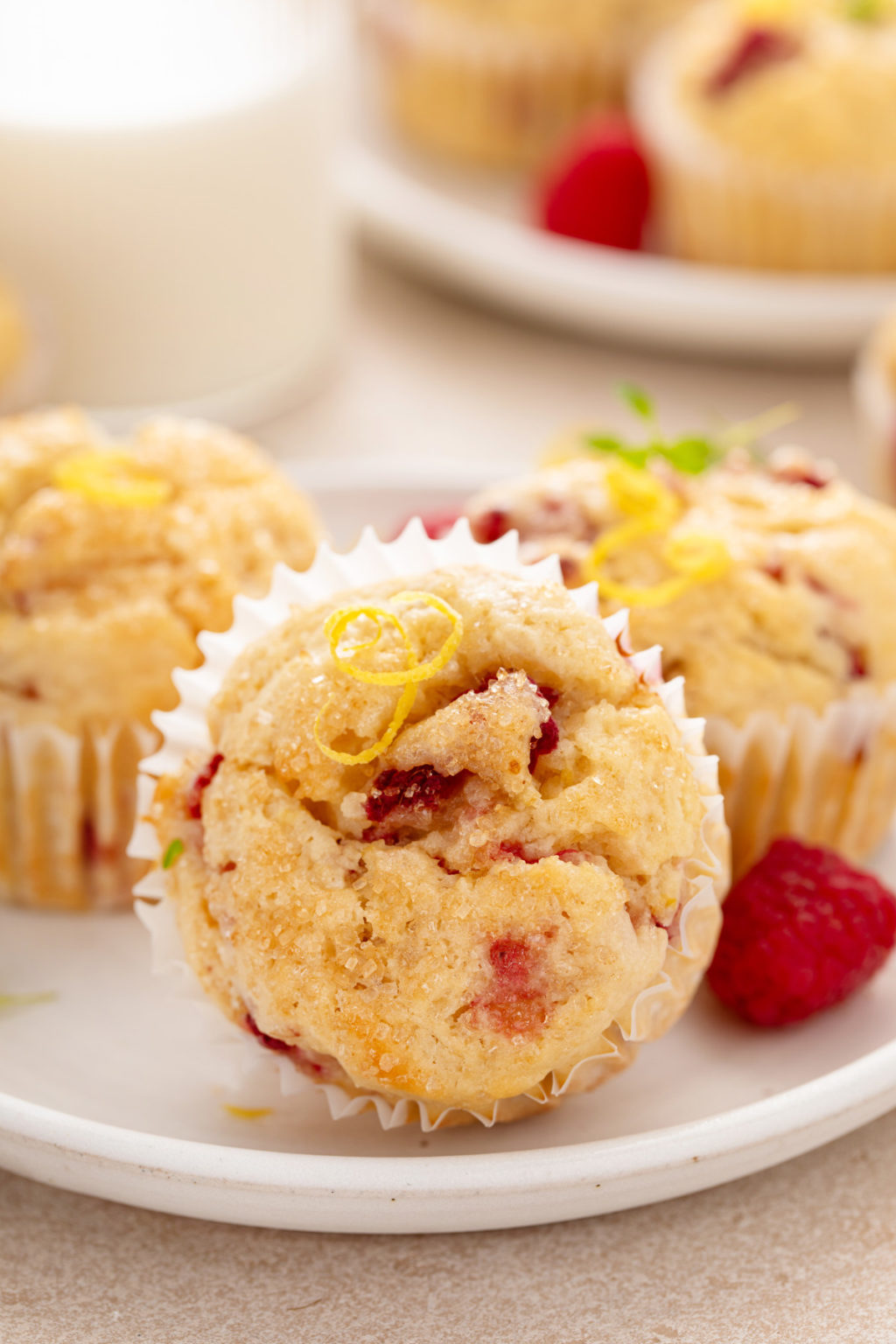 Lemon Raspberry Muffins - My Baking Addiction