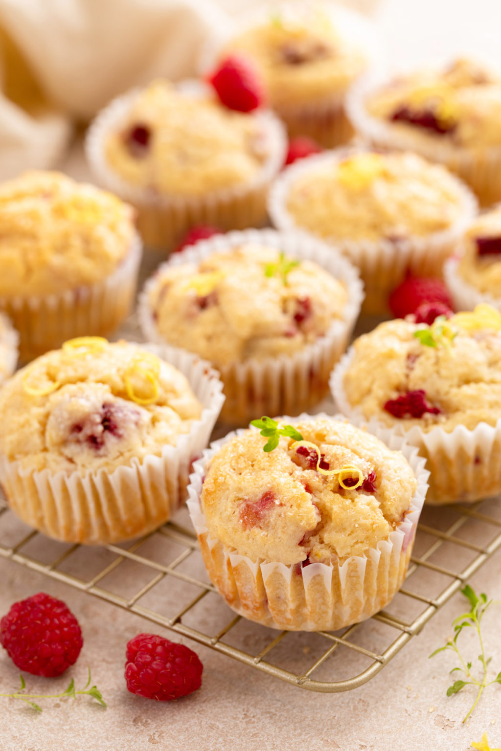 Lemon Raspberry Muffins - My Baking Addiction