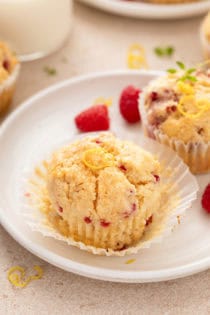 Lemon Raspberry Muffins - My Baking Addiction