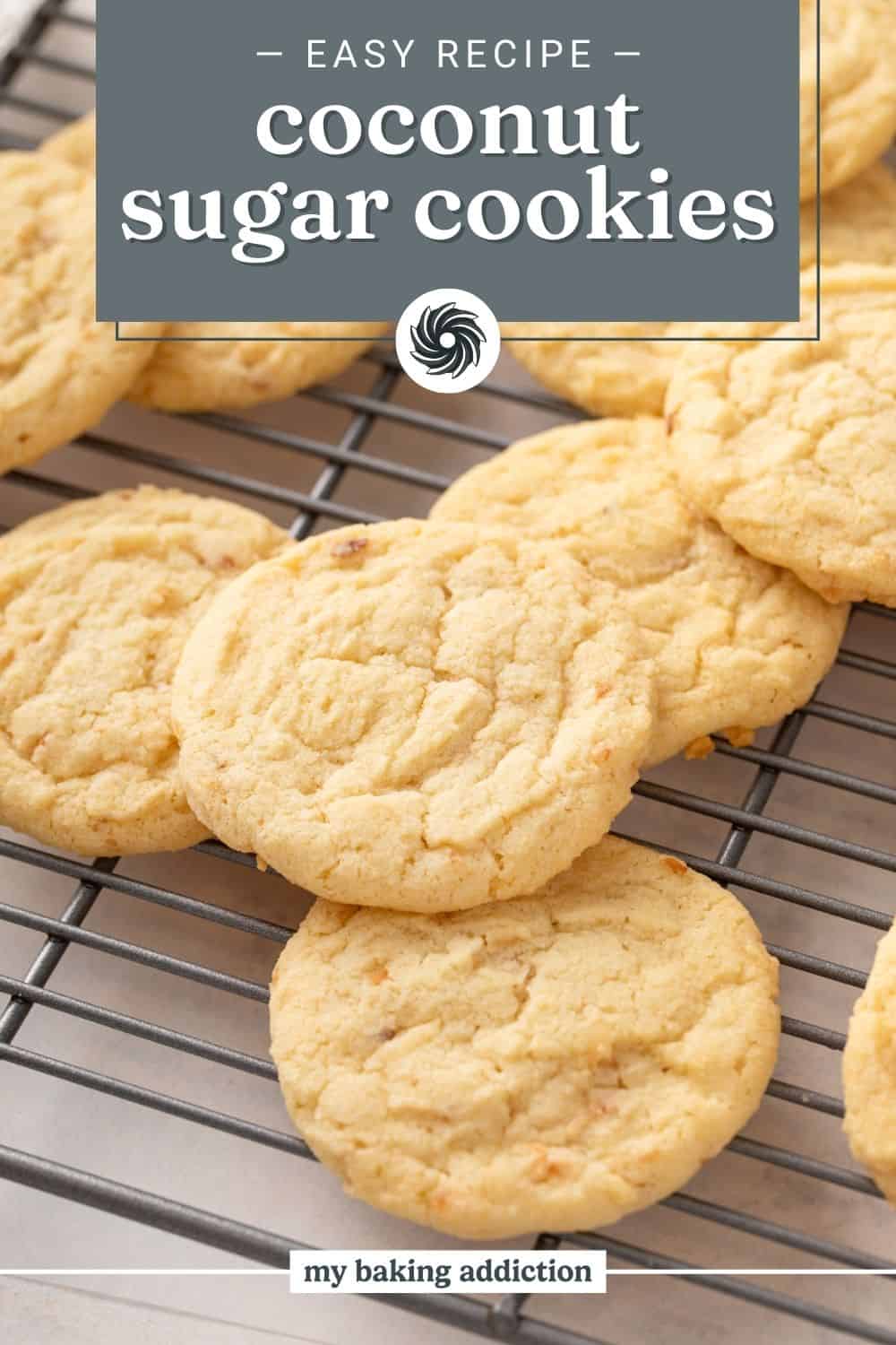 Chewy Coconut Sugar Cookies