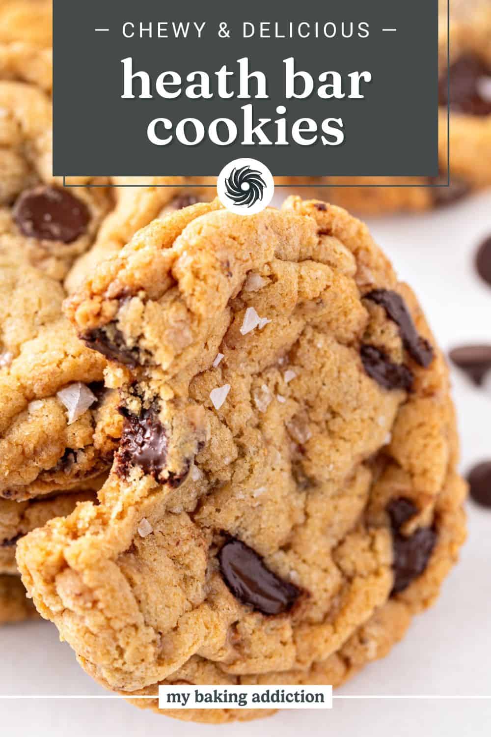 Heath Bar Cookies - My Baking Addiction