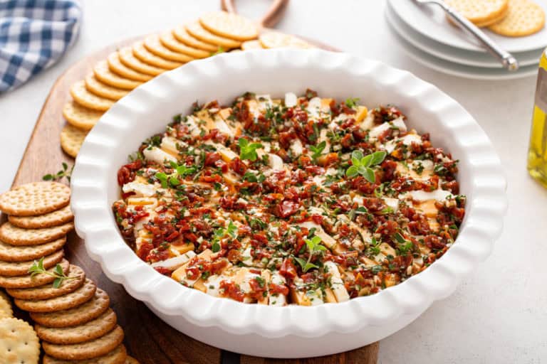 Marinated Cheese (Easy Appetizer!) - My Baking Addiction