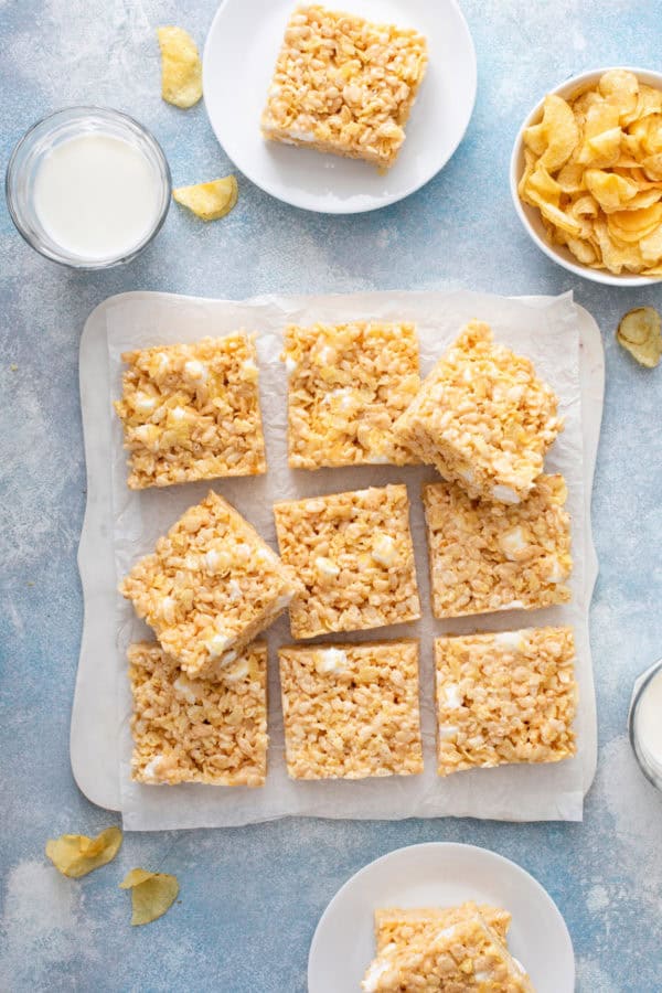 Potato Chip Rice Krispie Treats - My Baking Addiction