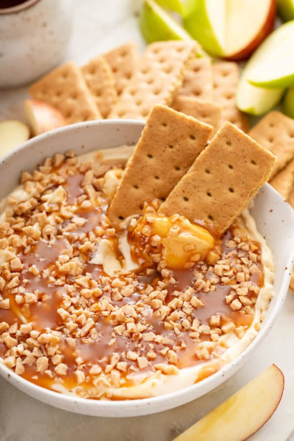 Cream Cheese Caramel Apple Dip - My Baking Addiction