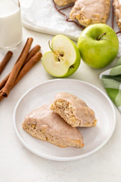 Glazed Apple Scones - My Baking Addiction