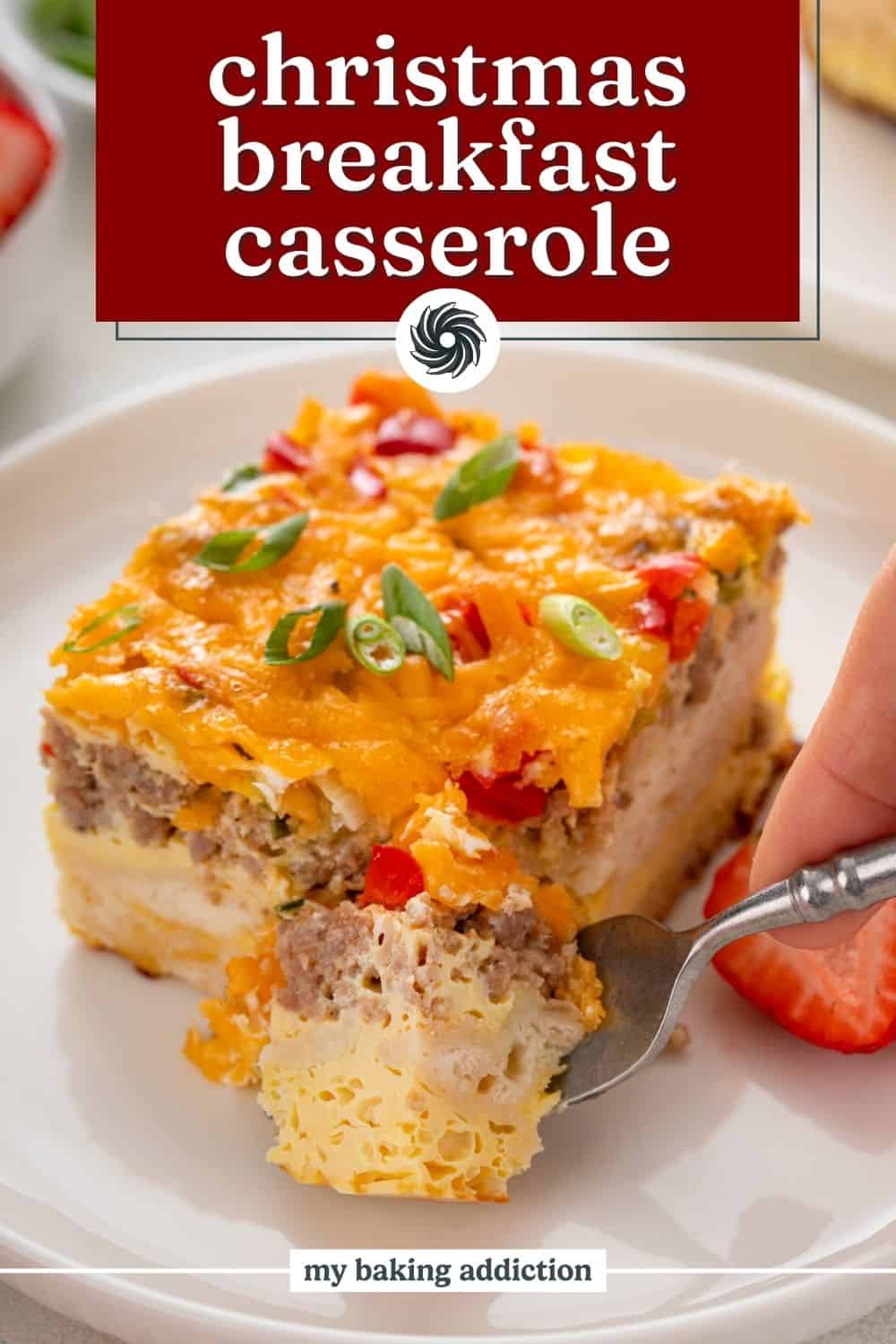 Christmas Breakfast Casserole - My Baking Addiction