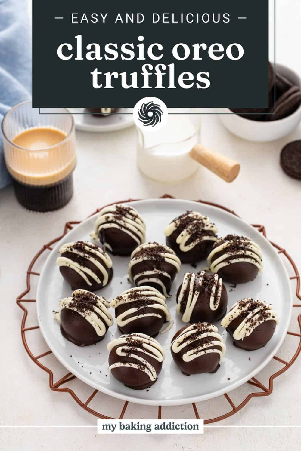 Oreo Truffles (No-bake Oreo cookie balls) - My Baking Addiction