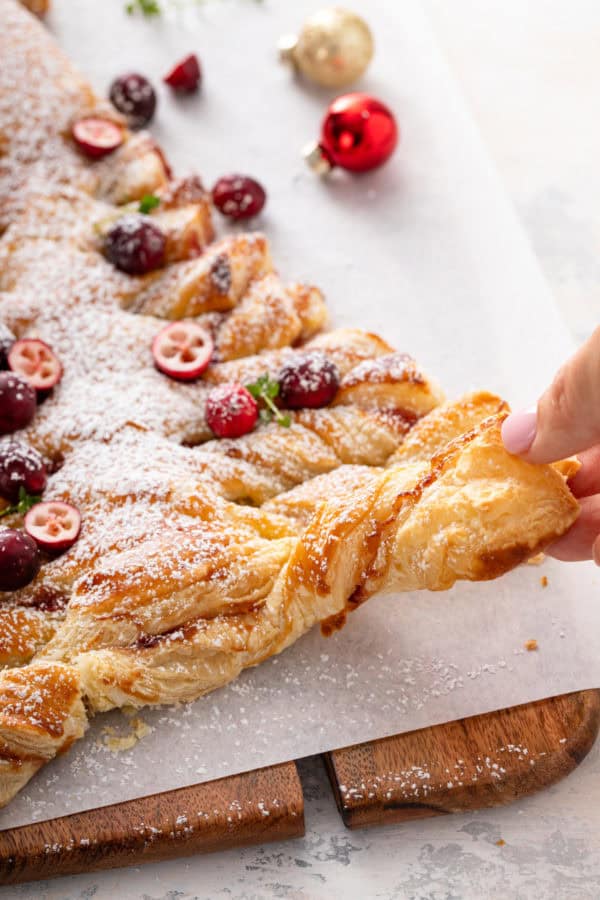 Puff Pastry Christmas Tree (Sweet or Savory) - My Baking Addiction