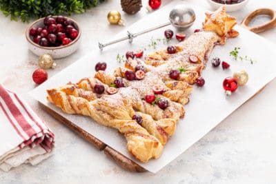 Puff Pastry Christmas Tree (Sweet or Savory) - My Baking Addiction