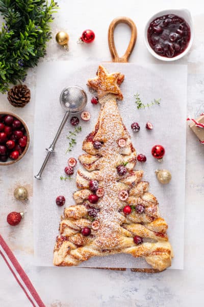 Puff Pastry Christmas Tree (Sweet or Savory) - My Baking Addiction