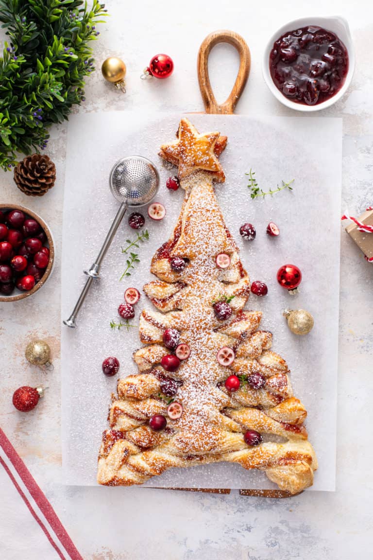 Puff Pastry Christmas Tree (Sweet or Savory) - My Baking Addiction