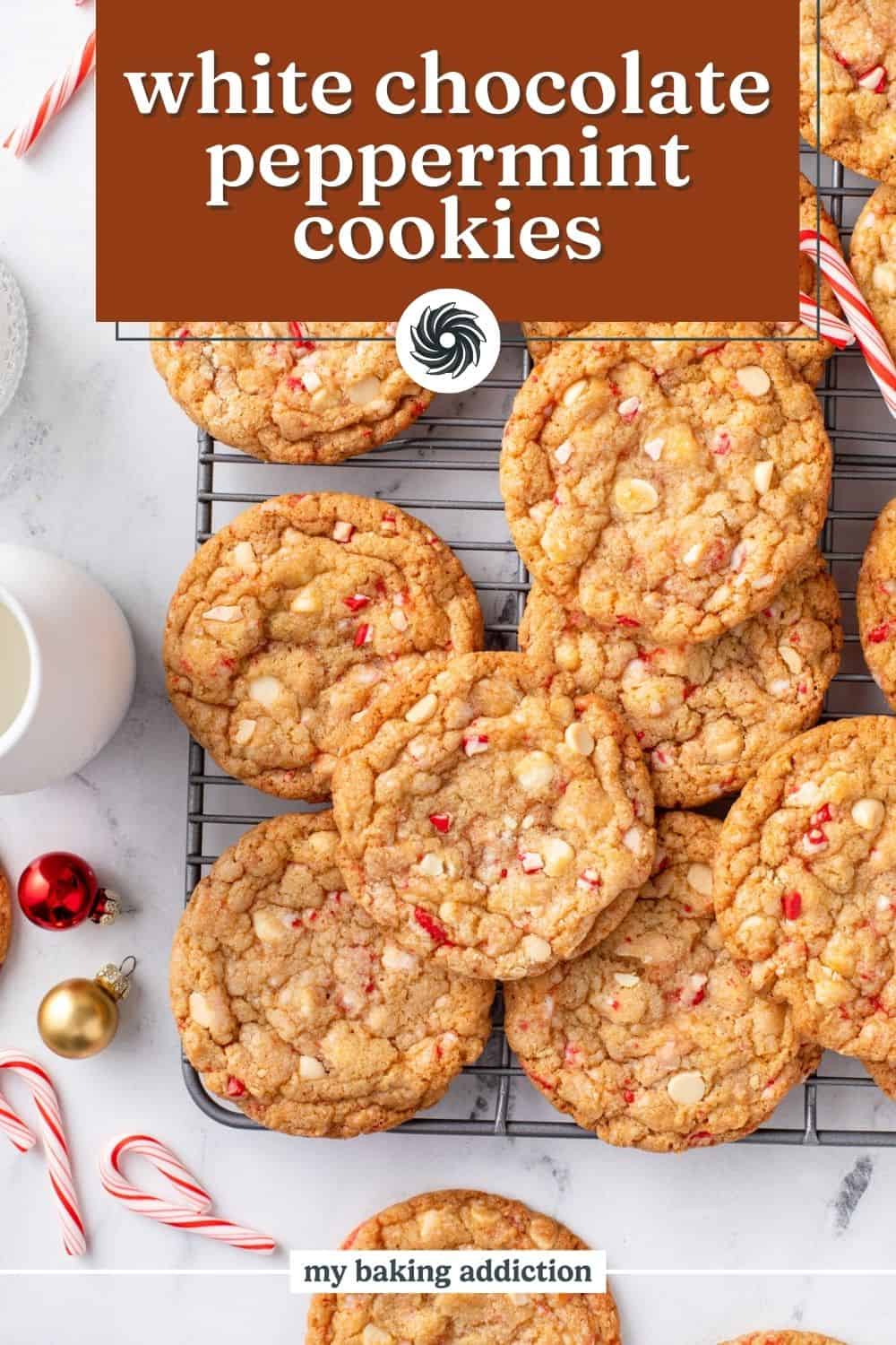 White Chocolate Peppermint Cookies - My Baking Addiction