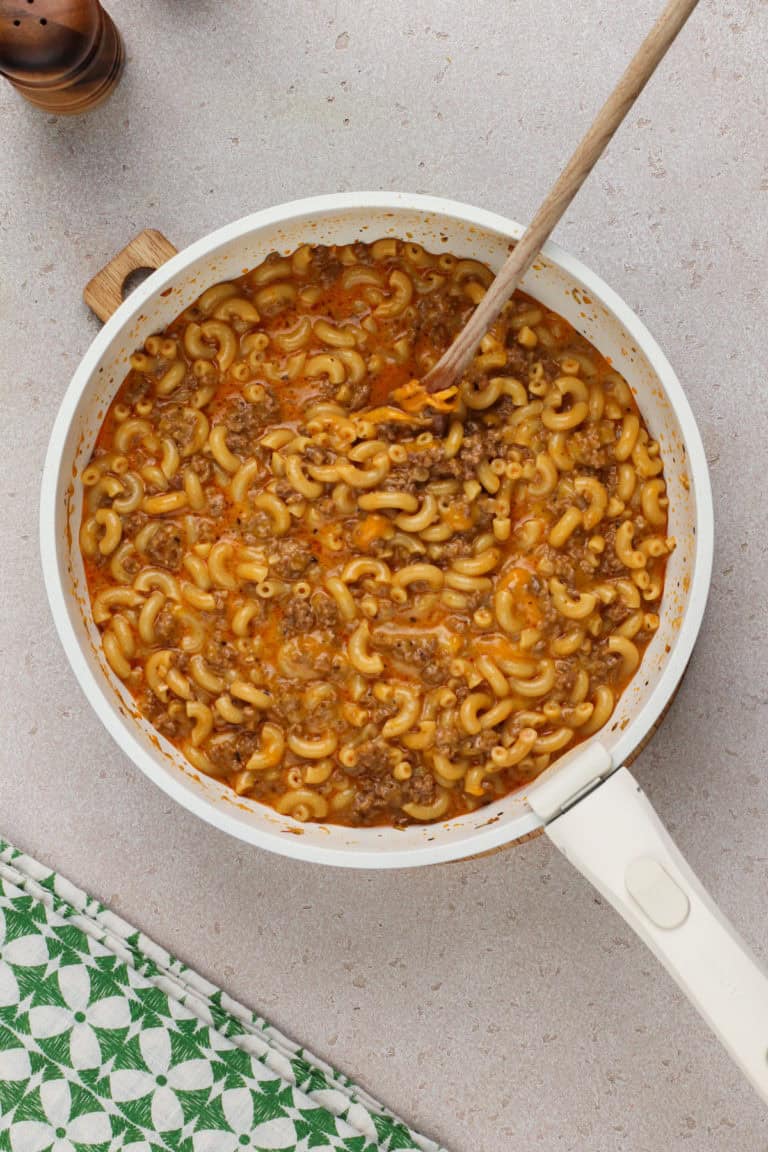 Homemade Cheeseburger Helper - My Baking Addiction