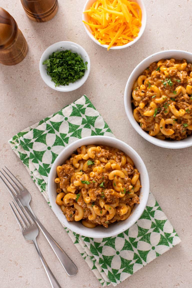 Homemade Cheeseburger Helper - My Baking Addiction