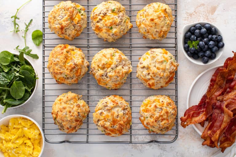 Cheesy Sausage Biscuits - My Baking Addiction