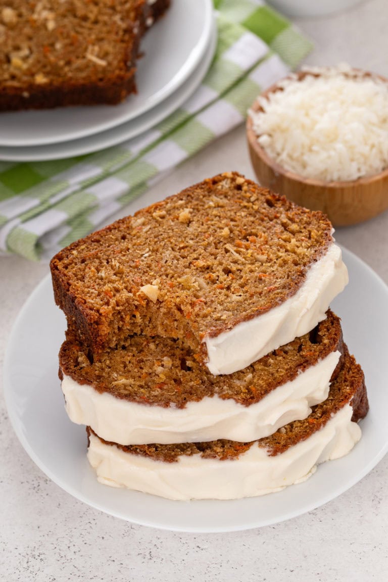 Carrot Cake Bread with Cream Cheese Frosting- My Baking Addiction