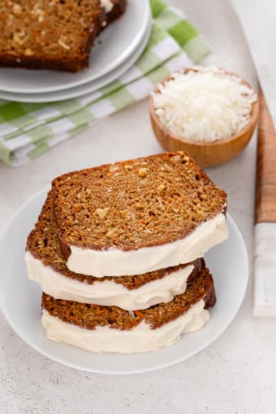 Carrot Cake Bread with Cream Cheese Frosting- My Baking Addiction