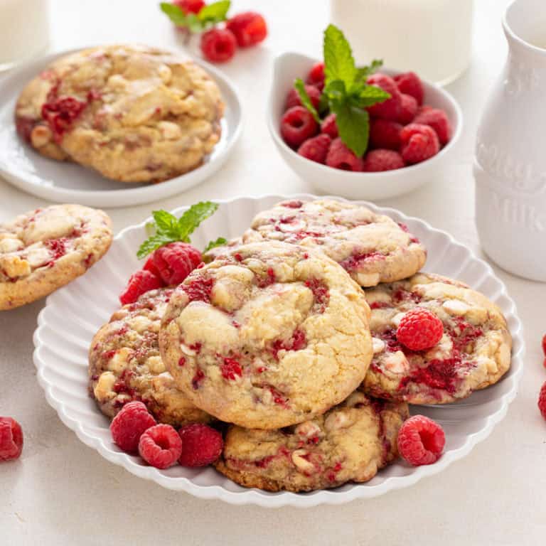 White Chocolate Raspberry Cookies - My Baking Addiction
