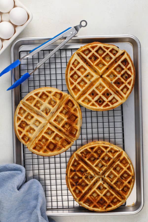 Chocolate Chip Waffles - My Baking Addiction