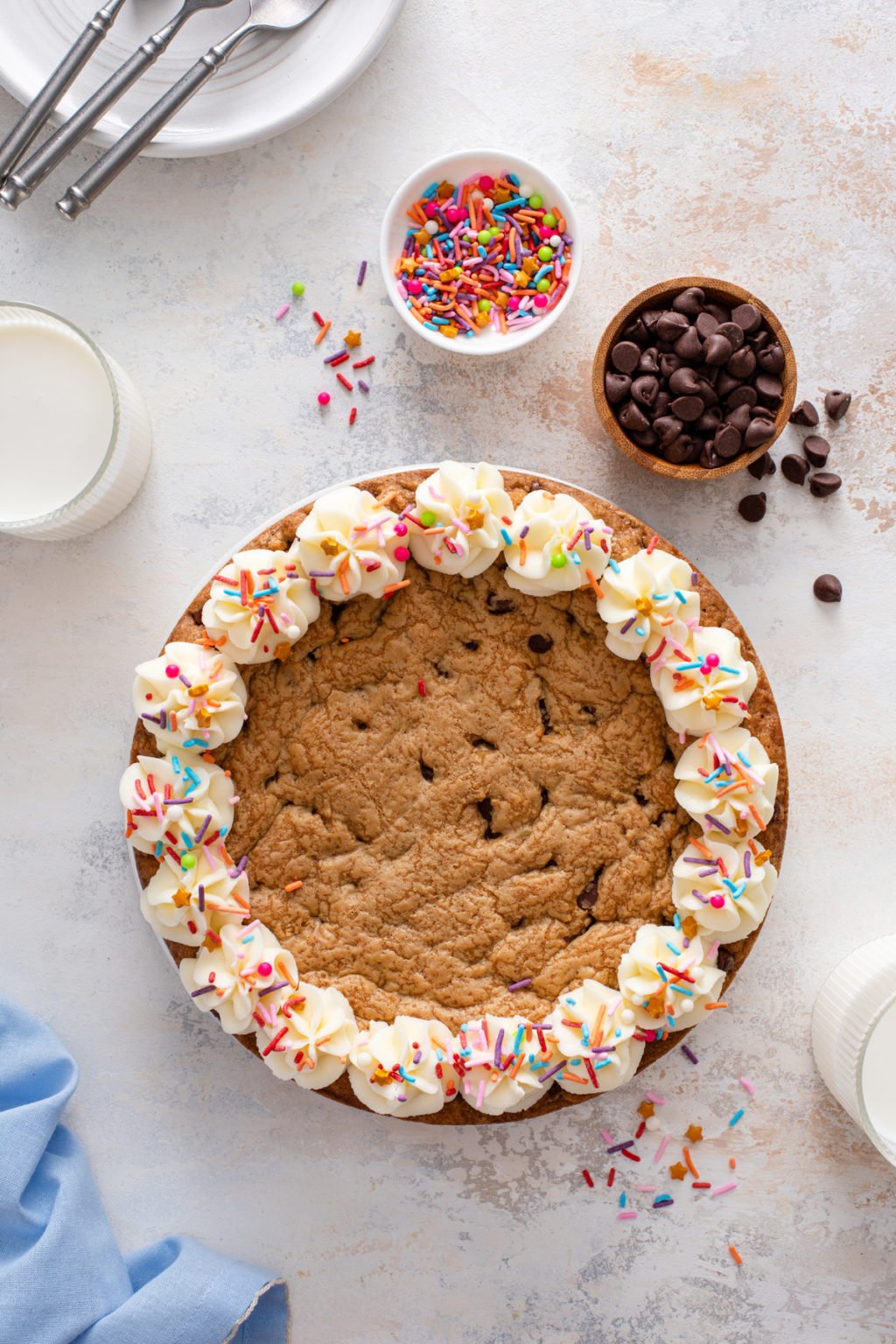 Chocolate Chip Cookie Cake - My Baking Addiction