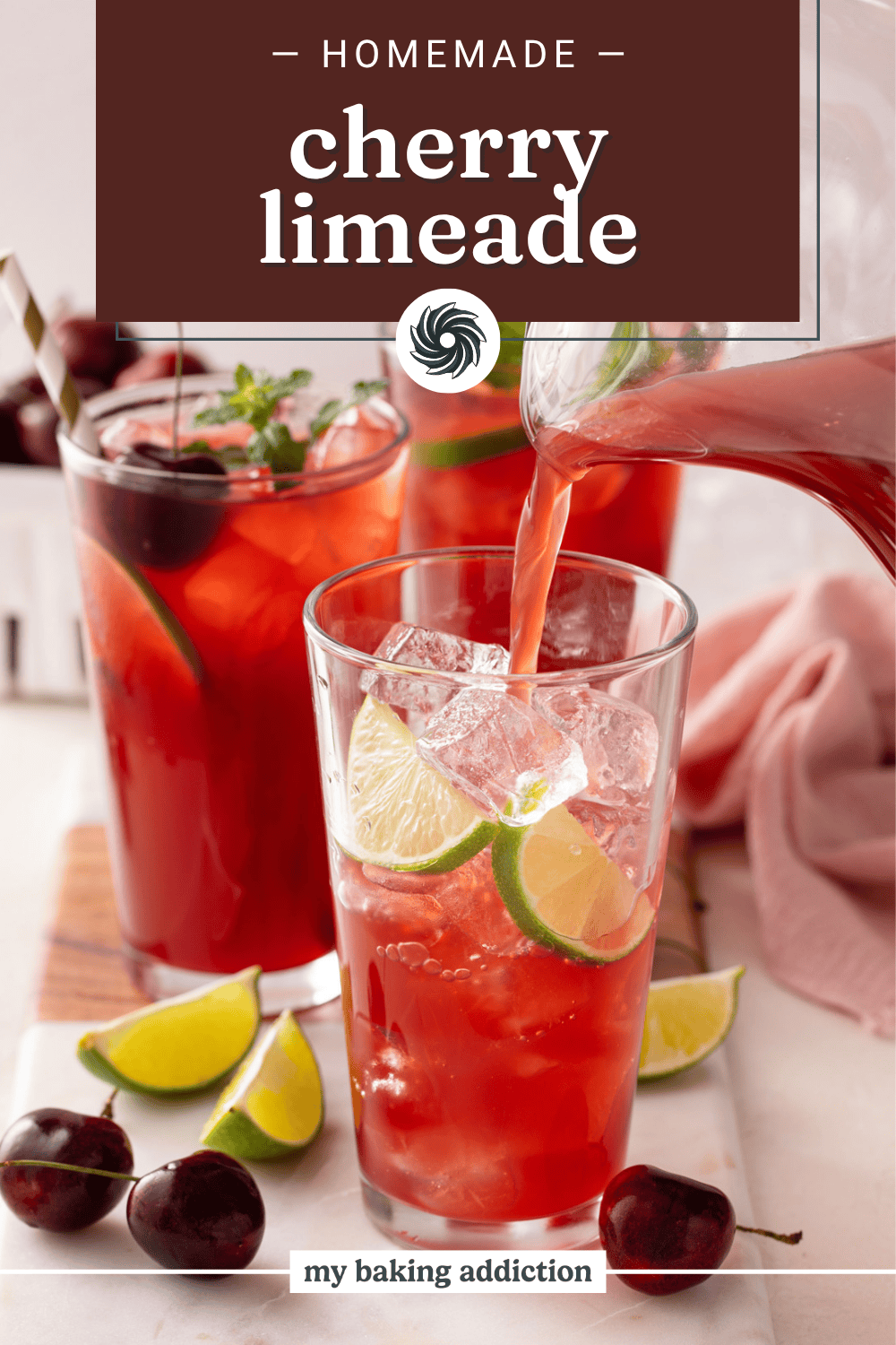 Homemade Cherry Limeade