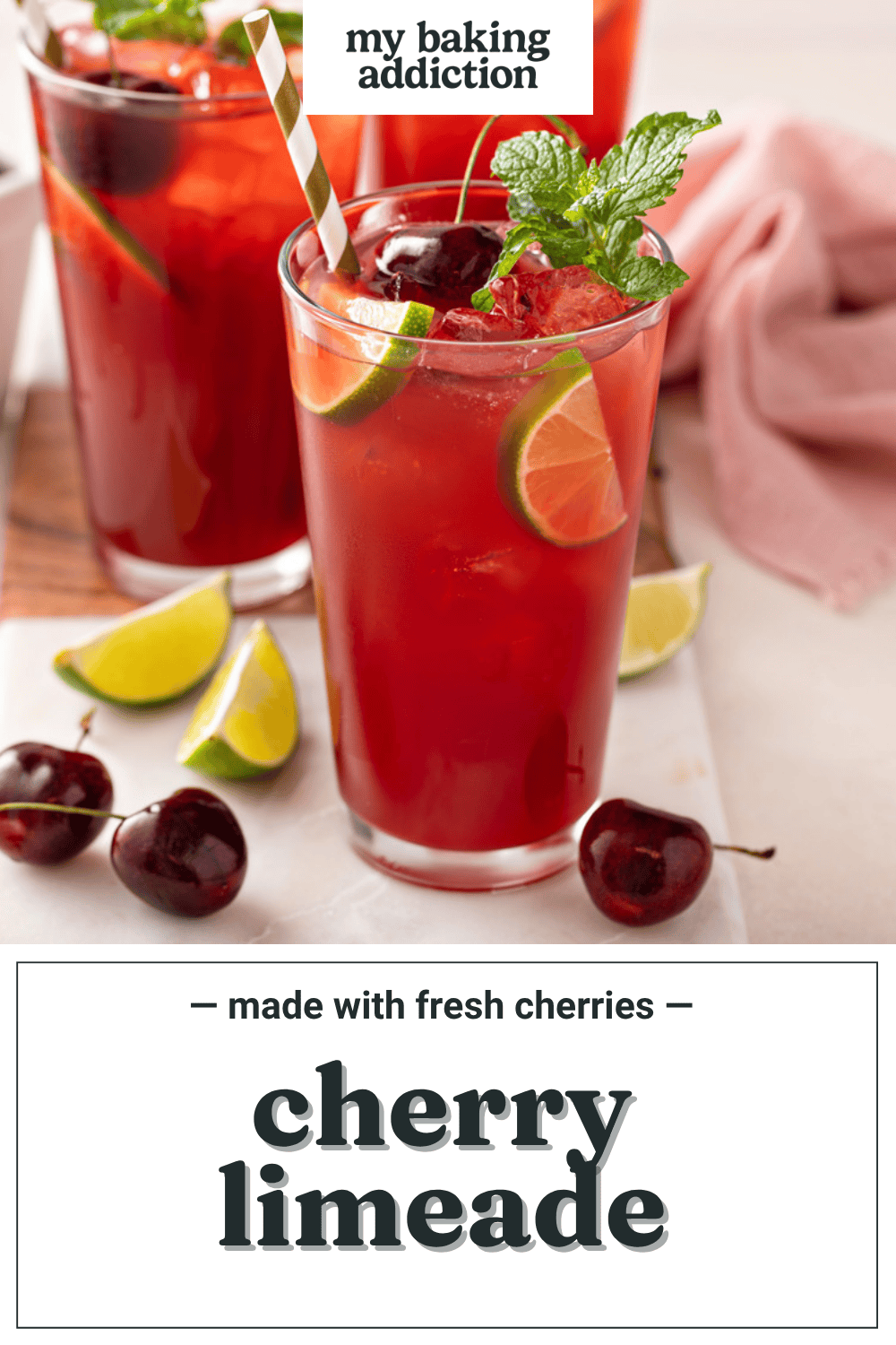 Homemade Cherry Limeade