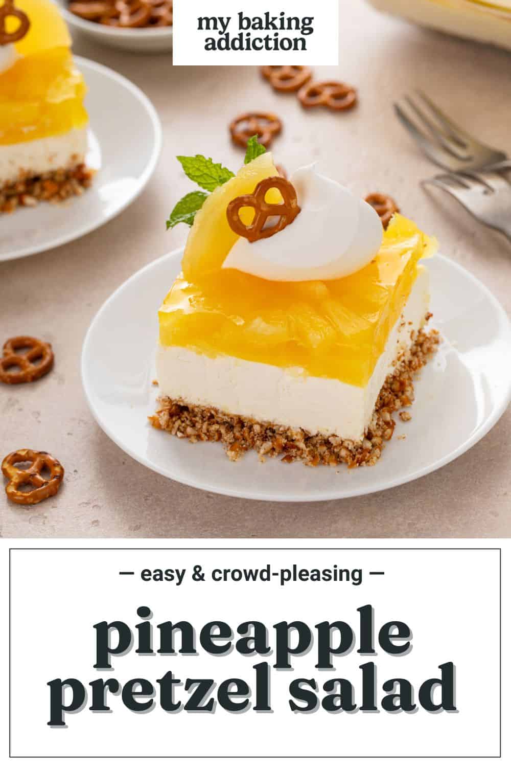 Easy Pineapple Pretzel Salad Recipe